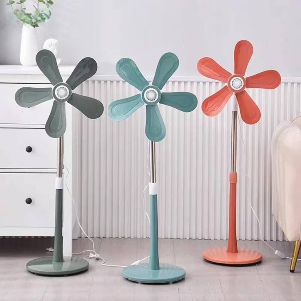 Adjustable Standard Portable Round Stand Fan Electric Fan Big Wind 5 ...