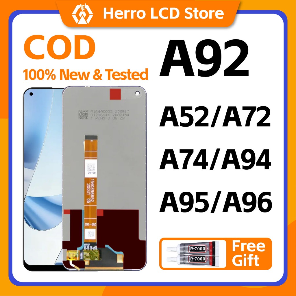 LCD For OPPO A92 / A93 / A94 /A95 / A96 /A74 / A73 / A72 / A52 Display ...