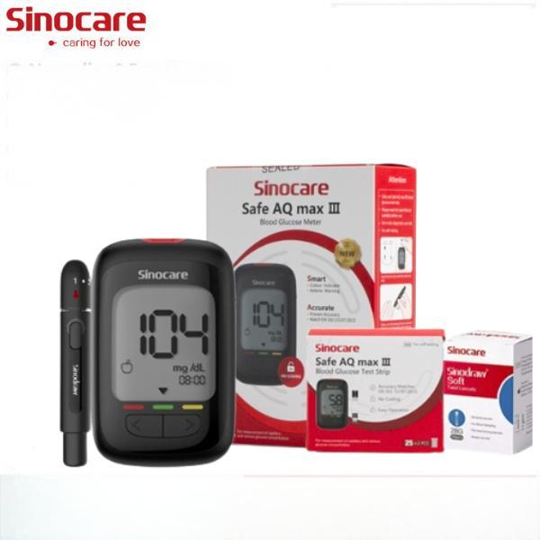 Sinocare Safe - AQ Max III Blood Glucose Meter Kit with 50pcs. Test ...