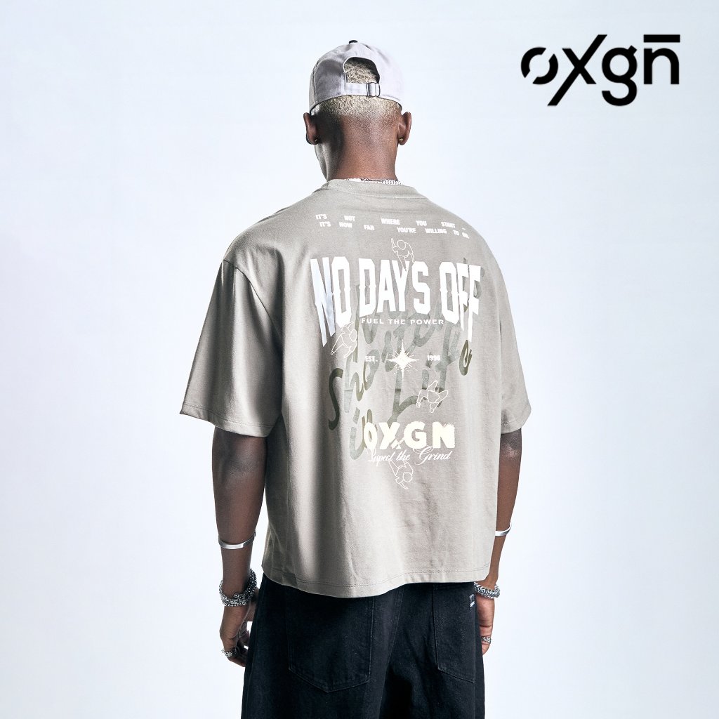 OXGN No Days Off Graphic Boxy T-Shirt For Men | Shopee Philippines