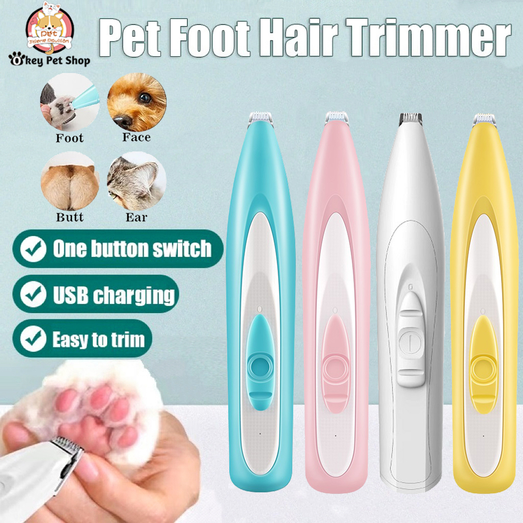 Pet Grooming Kit Razor for Dogs and Cats Rechargeable Cordless Paw Ear ...