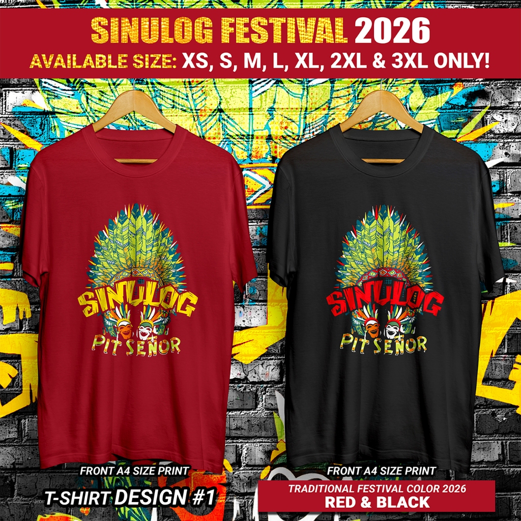 SINULOG FESTIVAL 2026 TSHIRT • PIT SENYOR 2026 • 100% COTTON SHIRT ...