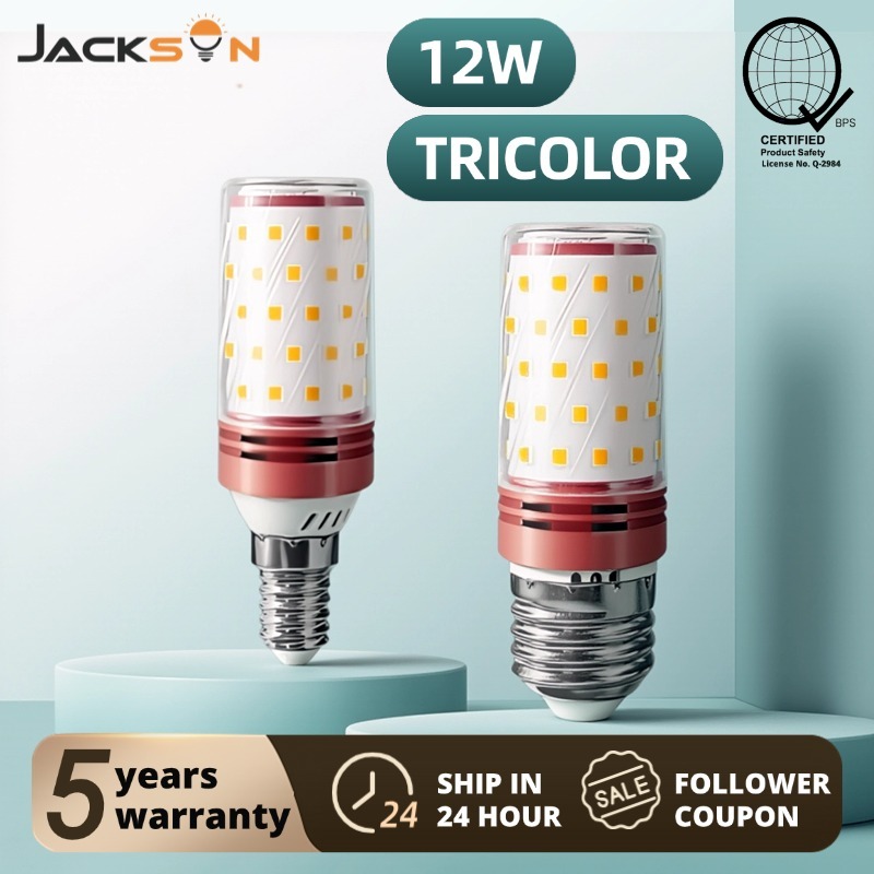 Jacksun LED Light Corn Bulb Light TriColor Light Bulb Bumbilya LED Bulb ...