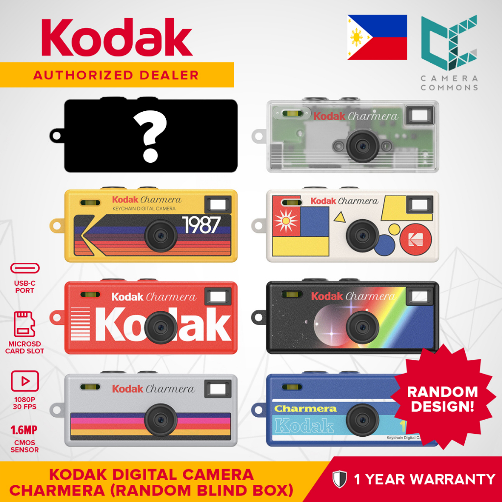 [KODAK SALE] Kodak Charmera Mini Digital Camera (RANDOM Design Blind ...