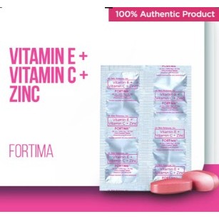 FORTIMA (THE ORIGINAL) VITAMIN E, VITAMIN C AND VITAMIN ZINC 8 Tablets ...