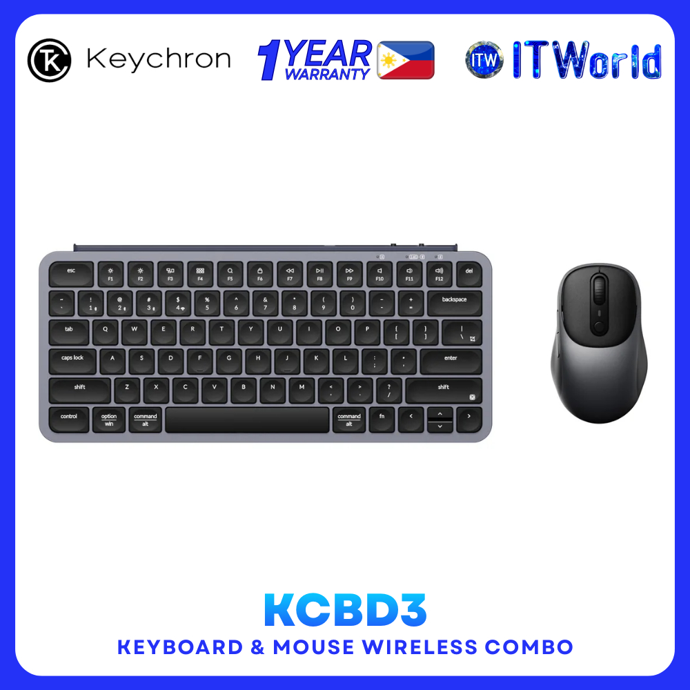 Keychron - B1 Pro & BM24 Wireless Combo 75% Keyboard and Mouse for ...