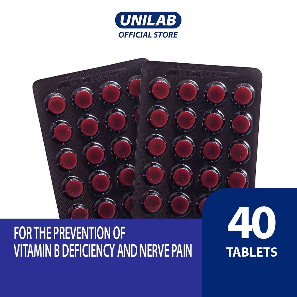 United Home Multi-B Vitamin B Complex (B1+B6+B12) 40 tablets (For Nerve ...