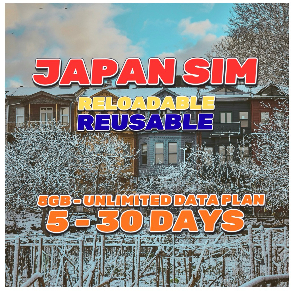 JAPAN TRAVEL DATA SIM CARD (REUSABLE & RELOADABLE) | Shopee Philippines