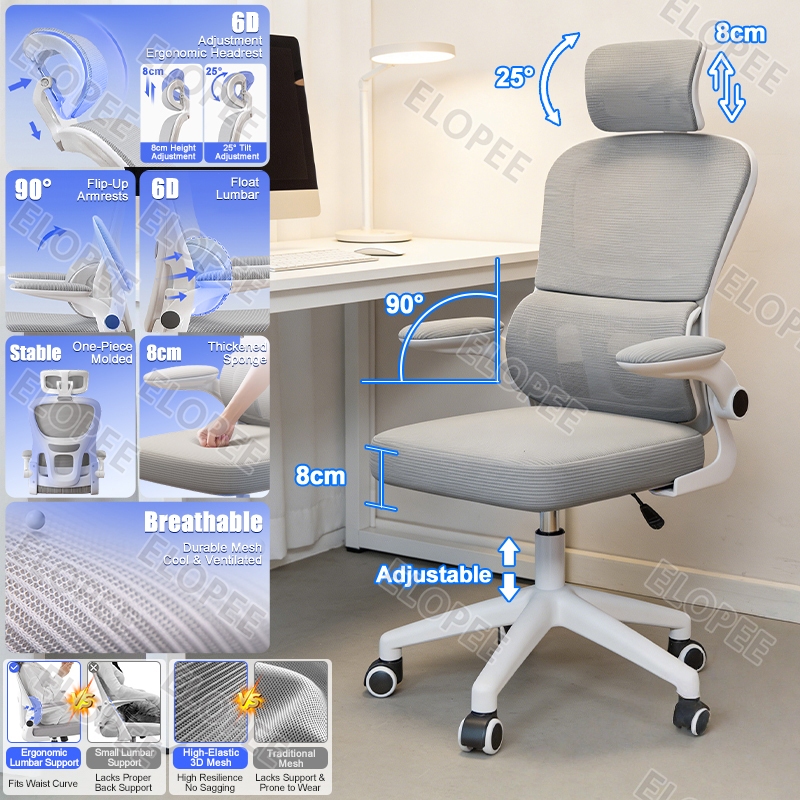 Office Chair Korea Ergonomic Chair Double Backrest Gaming Chair High ...
