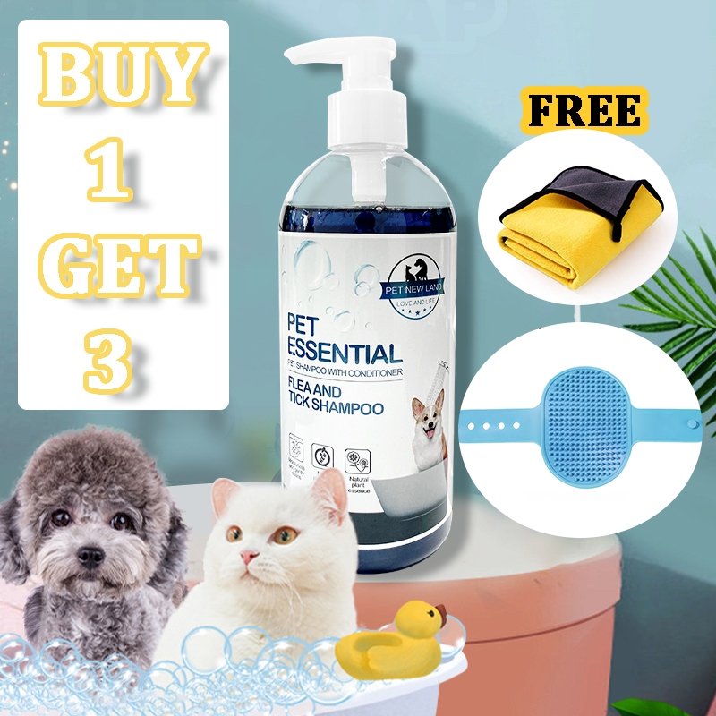 【Buy 1 get 3】500ml Pet Shampoo for Dogs and Cats - Repels Fleas and ...