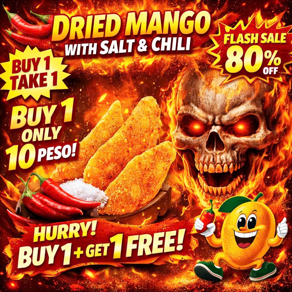 BUY 500 GET 500gramDRIED MANGO WITH SALT AND CHILI of 3F Dried Mango ...