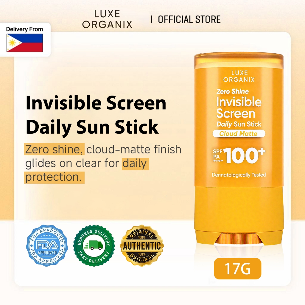 LUXE ORGANIX Zero Shine Invisible Screen Daily Sun Stick SPF100 ...