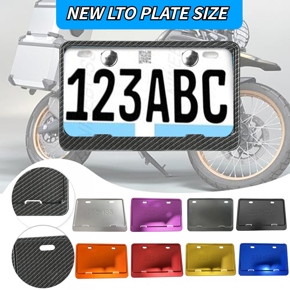 [ Buy 1 get 1 ] Aluminium Alloy Plate Cover For Motorcycle New LTO ...