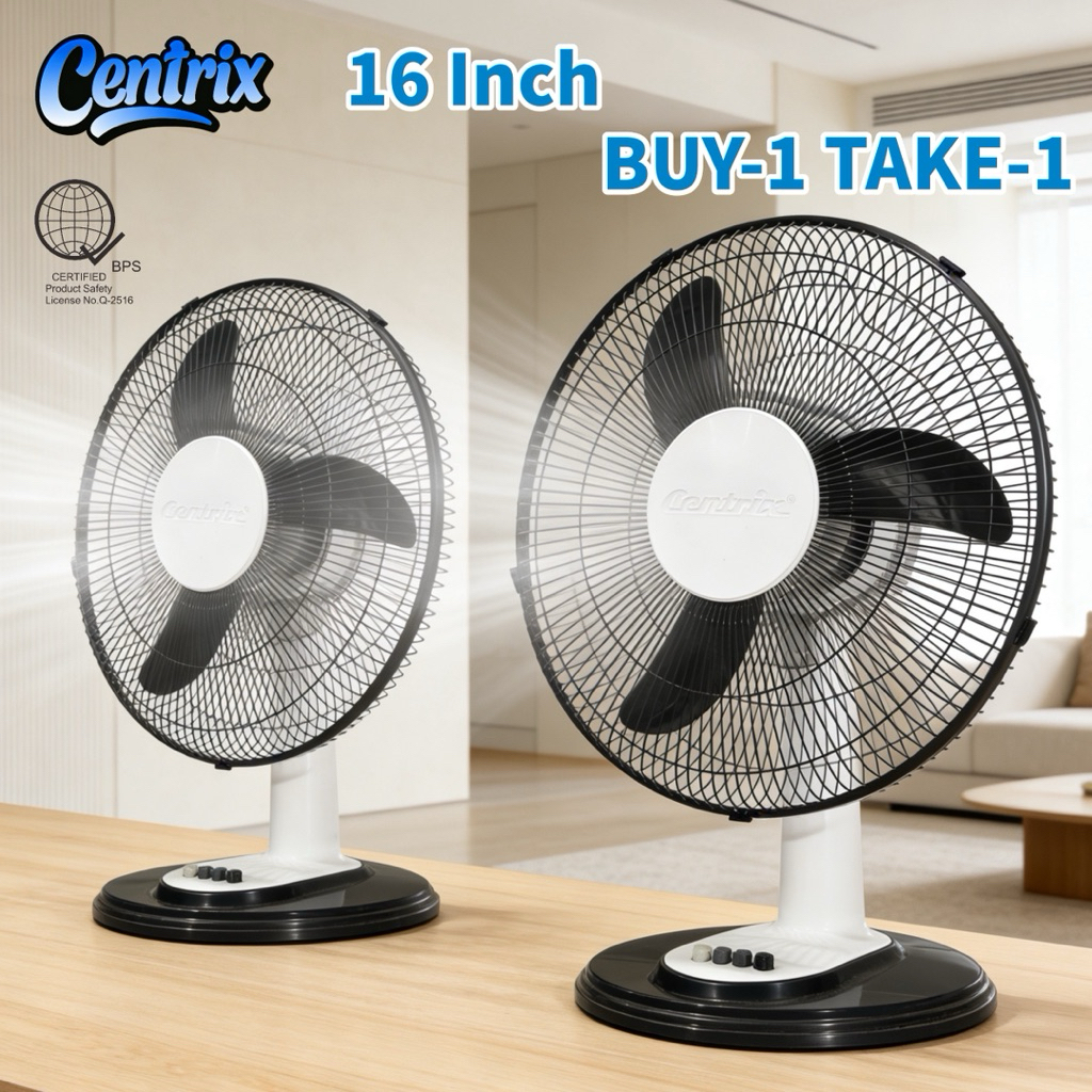[COD] Desk Fan Buy-1 Take-1 Centrix Electric 16' fan Low Noise Strong ...