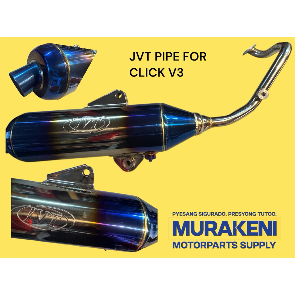 PIPE JVT ADJUSTABLE STAINLESS /TITANIUM FOR CLICK V3 | Shopee Philippines