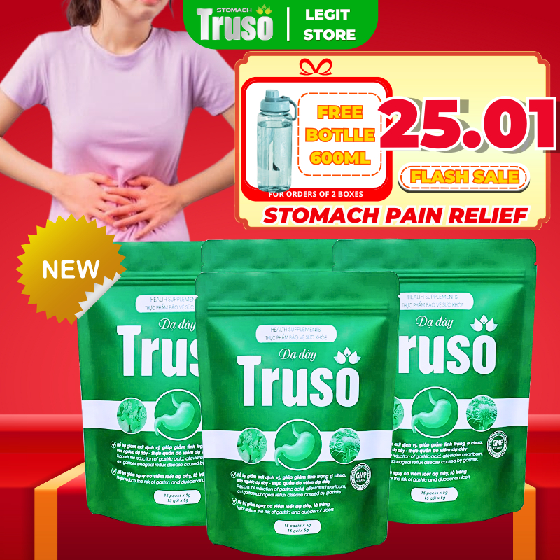TRUSO Stomach Herbal Tea – Natural Relief for Acid Reflux, GERD ...