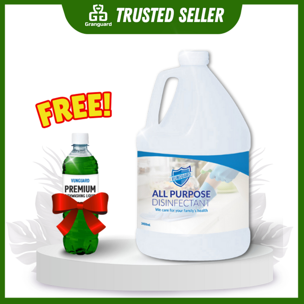 ALL PURPOSE DISINFECTANT 1 GALLON FREE DISHLIQUID 250ML | Shopee ...