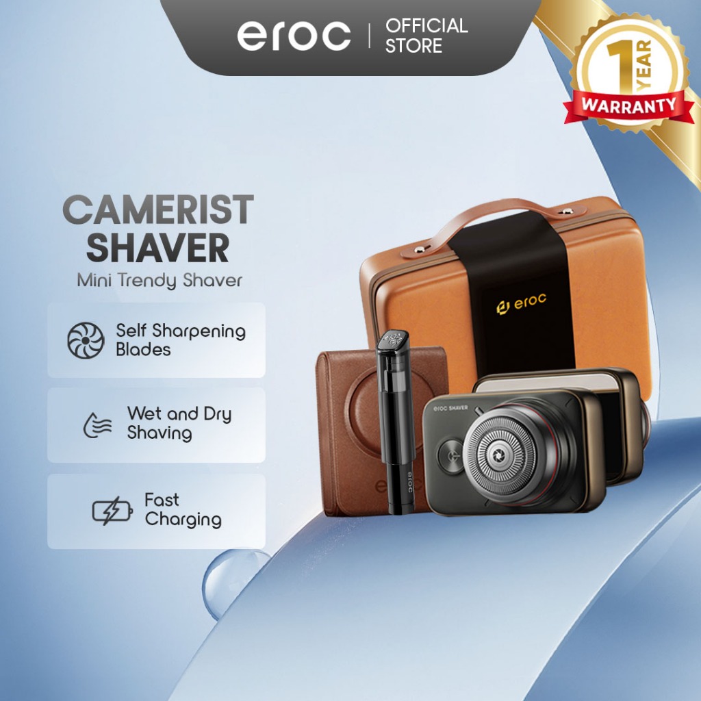 EROC Camerist Shaver Gift Set Portable Mini Trendy Shaver Wet and Dry ...