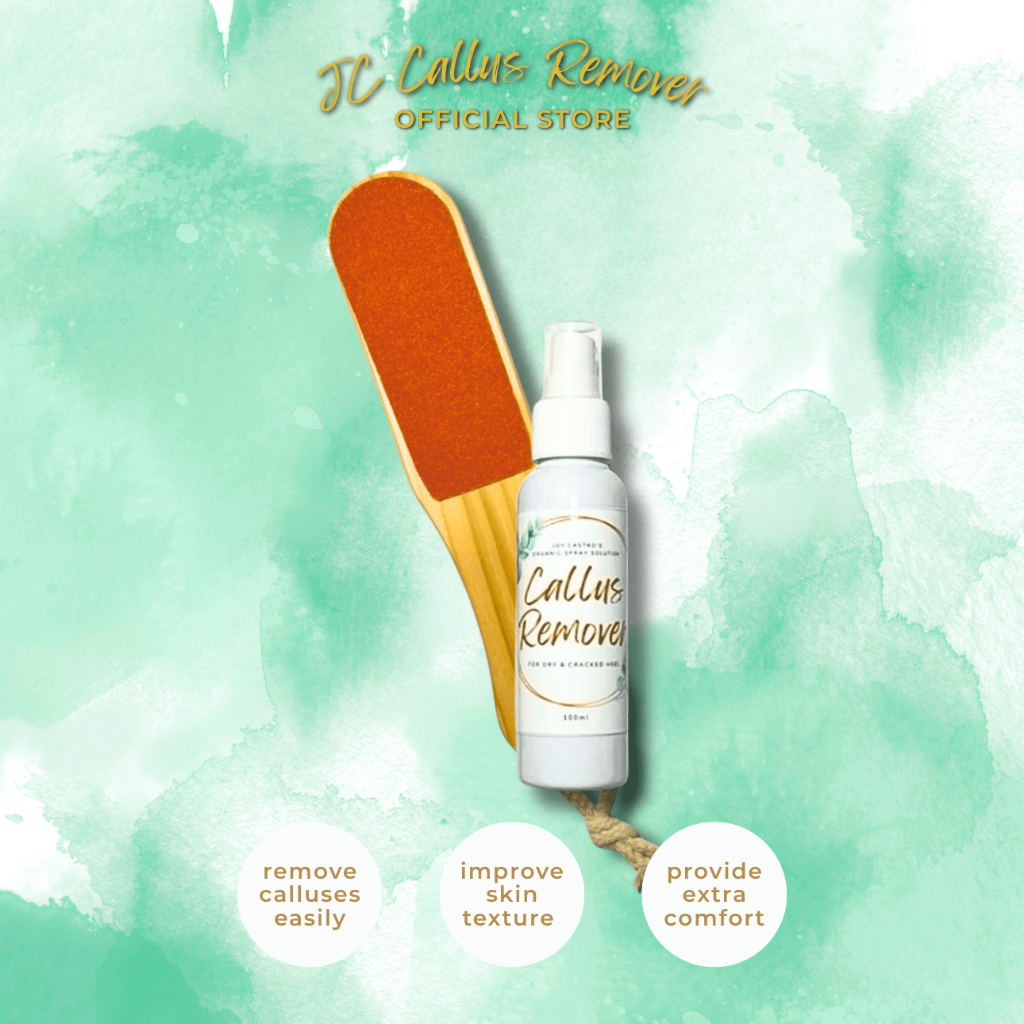 JC Callus Remover Organic Spray Solution with Foot File | Shopee ...