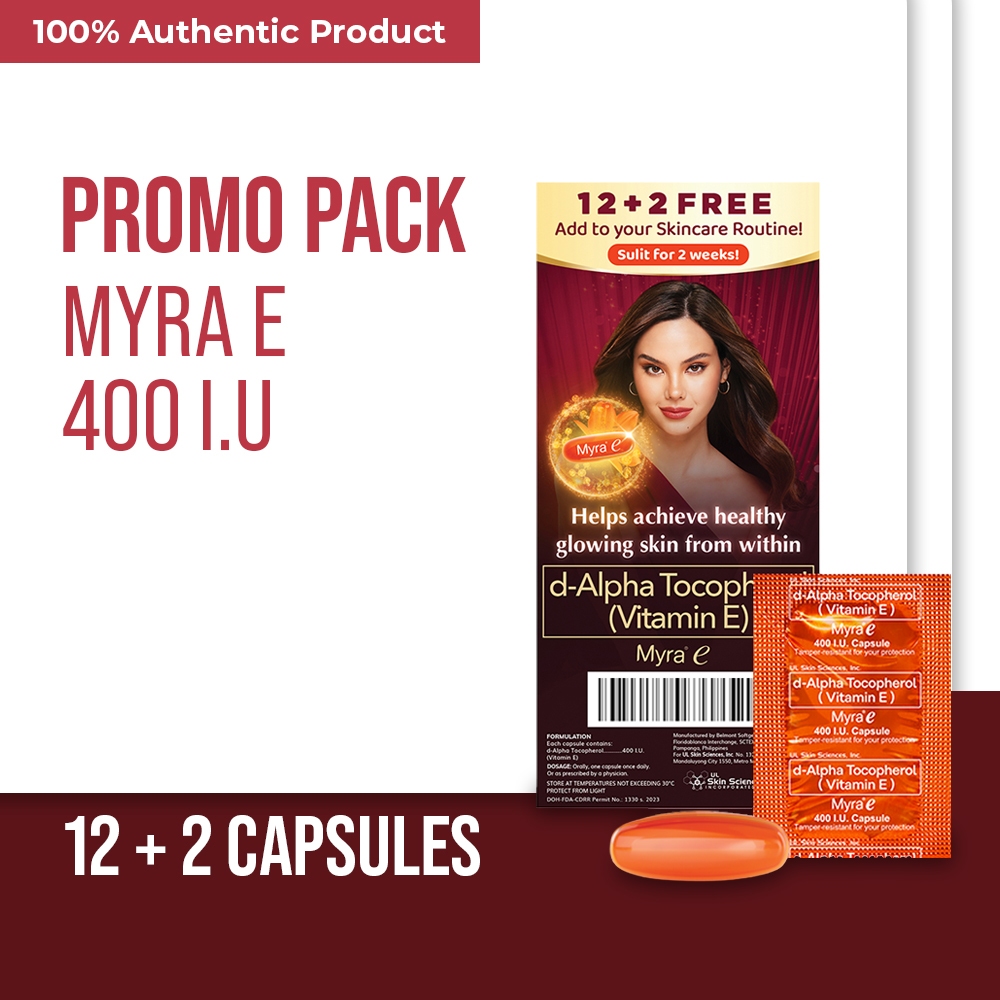 Myra E 400 I.U 12+2 Capsules Promo Pack | Shopee Philippines