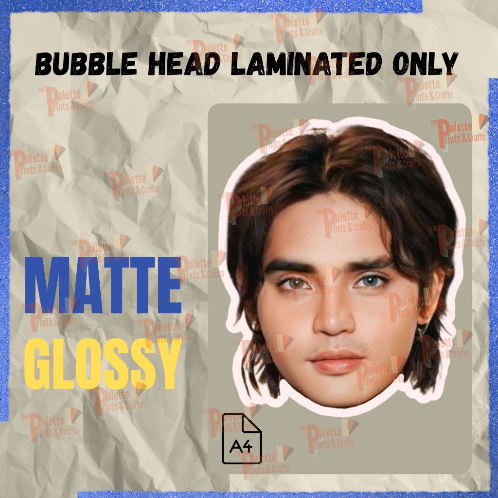 Customized Laminated Bubble Head Fan | Bubble Head Sintra Board ...