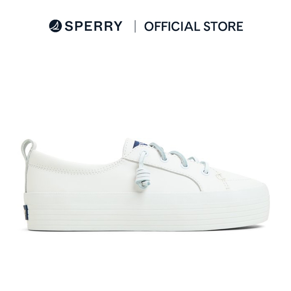 Sperry Women's Crest Vibe Platform Leather Sneakers - White (L10396871 ...