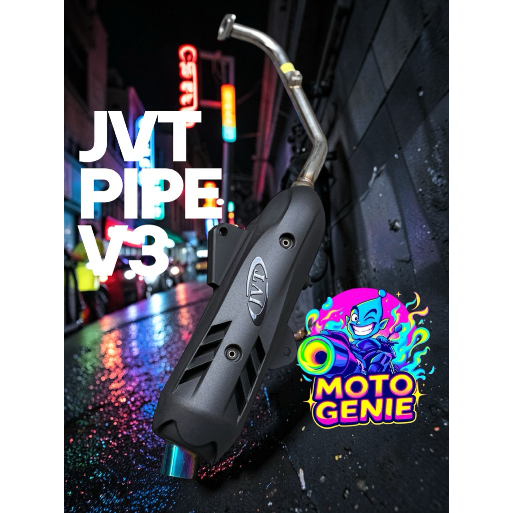 JVT PIPE ADJUSTABLE V3 PCX/NMAX/AEROX/ADV/CLICK/M3/MIO/CLICK -FREE HEAT ...