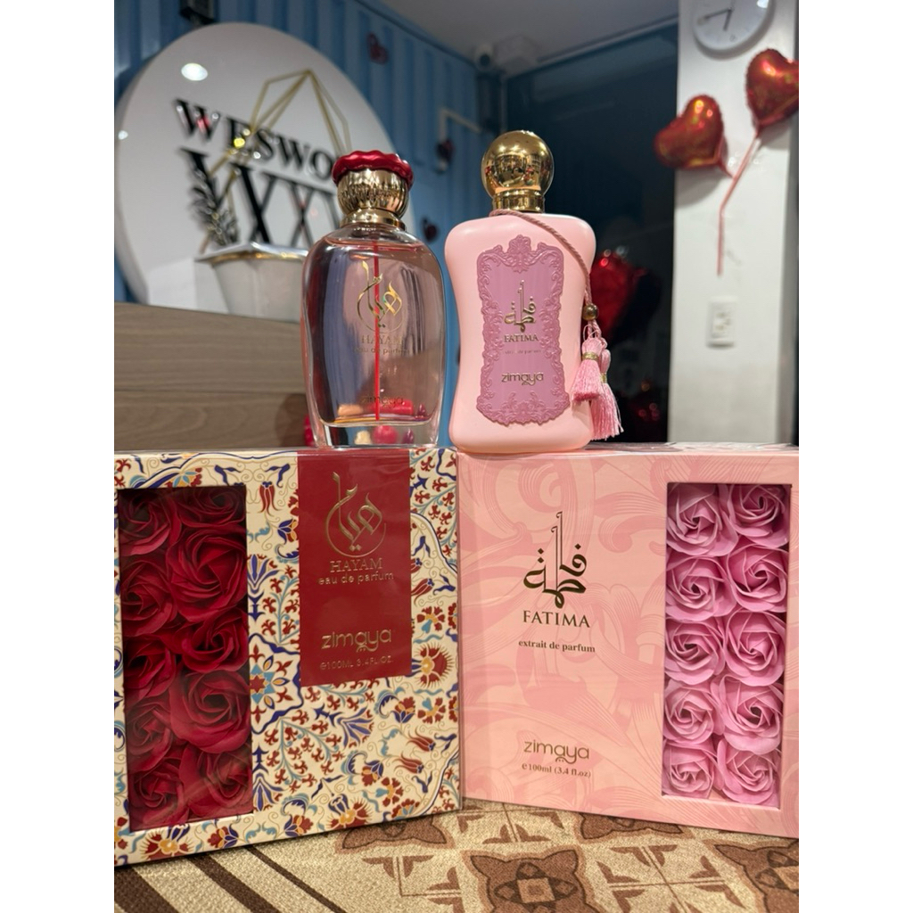 Afnan Zimaya Fatima Perfume 100ml / Zimaya Velvet Love 100ml/Hayam ...