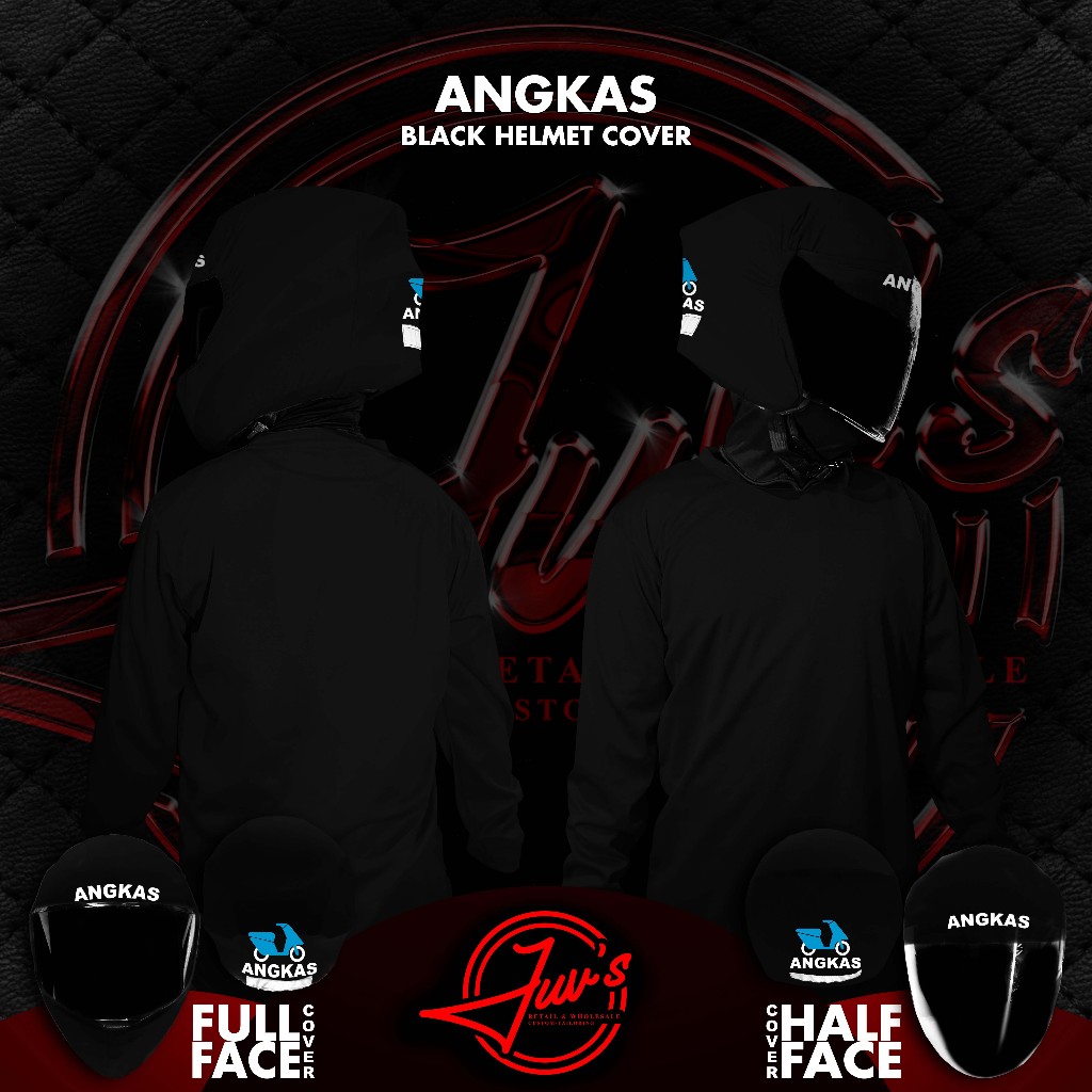 ANGKAS BLACK HELMET COVER | Shopee Philippines