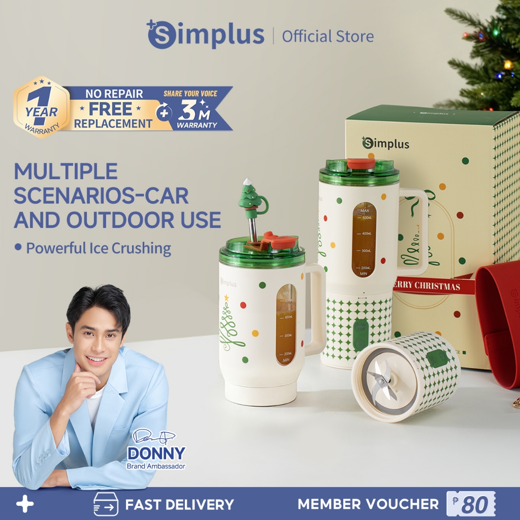Simplus Portable Blender Chritmas Special Wireless Juicer Cup | Shopee ...