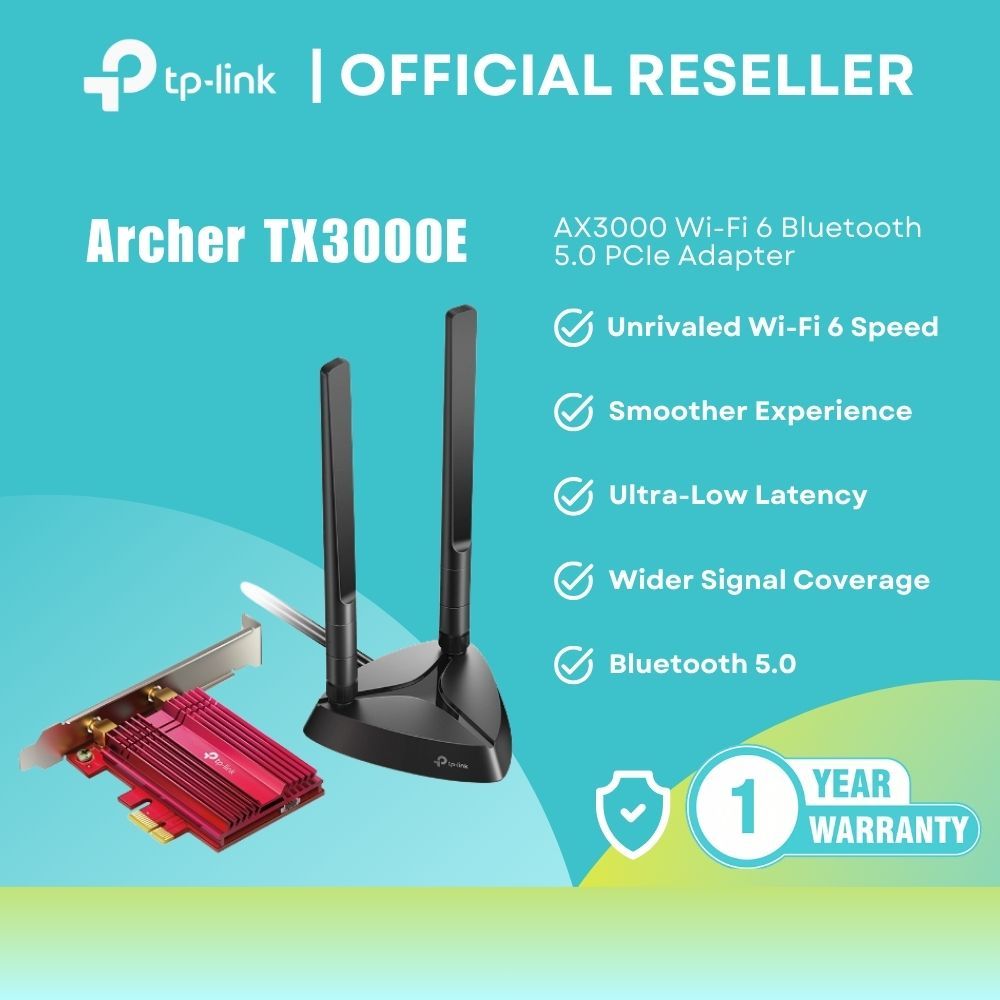 TP-Link Archer TX3000E AX3000 WiFi 6 PCIe Adapter Bluetooth 5.0 ...
