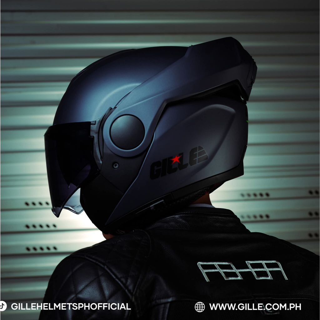 【180 Degree BackFlip】GILLE VERTIX Modular Dual Visor Panoramic Helmet ...