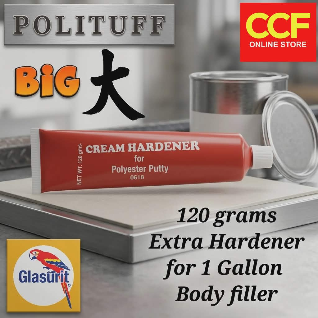 Body Filler Extra Hardener Glasurit Polituff Big 120 Grams | Shopee ...