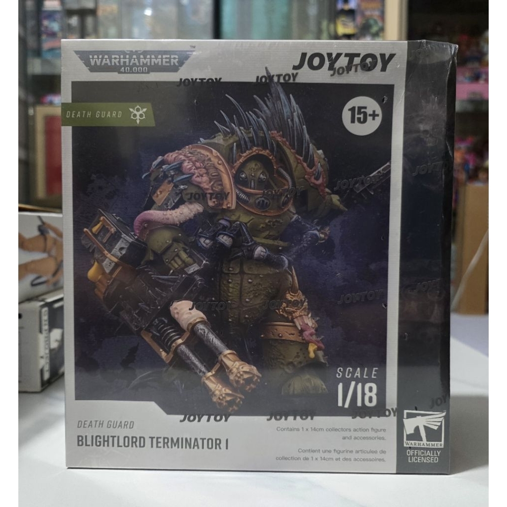 Joytoy Warhammer 40k Death Guard Blightlord Terminator 1 with Reaper ...