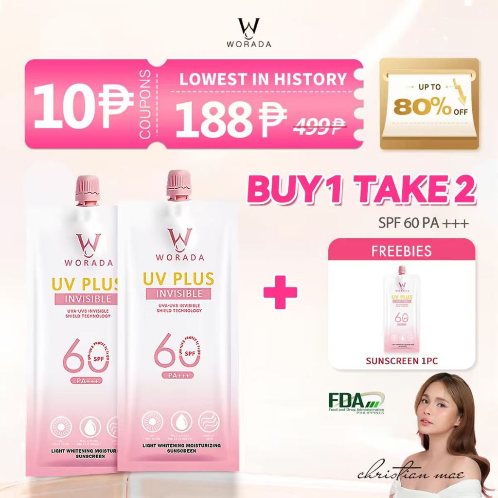 NEW WORADA Super UV Invisible Serum Sunscreen SPF60 PA+ UV Protection ...