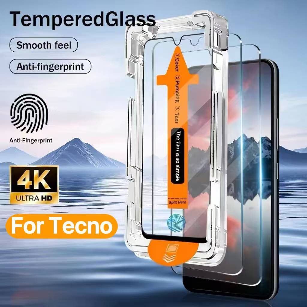Magic Fit Privacy Anti-Spy HD Clear Tempered Glass For Tecno Pova 5 6 7 ...