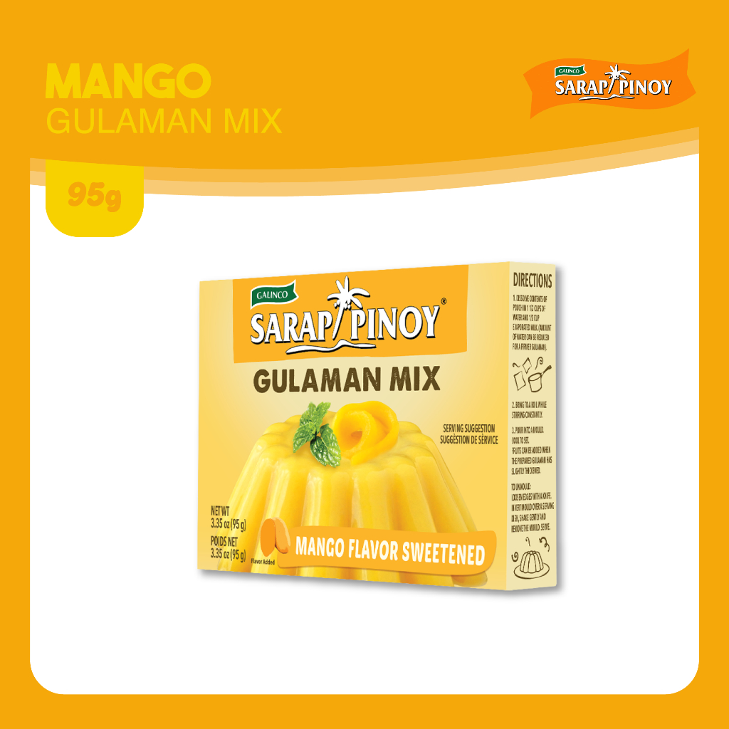 Sarap Pinoy Gulaman Mango Flavor 95g | Shopee Philippines