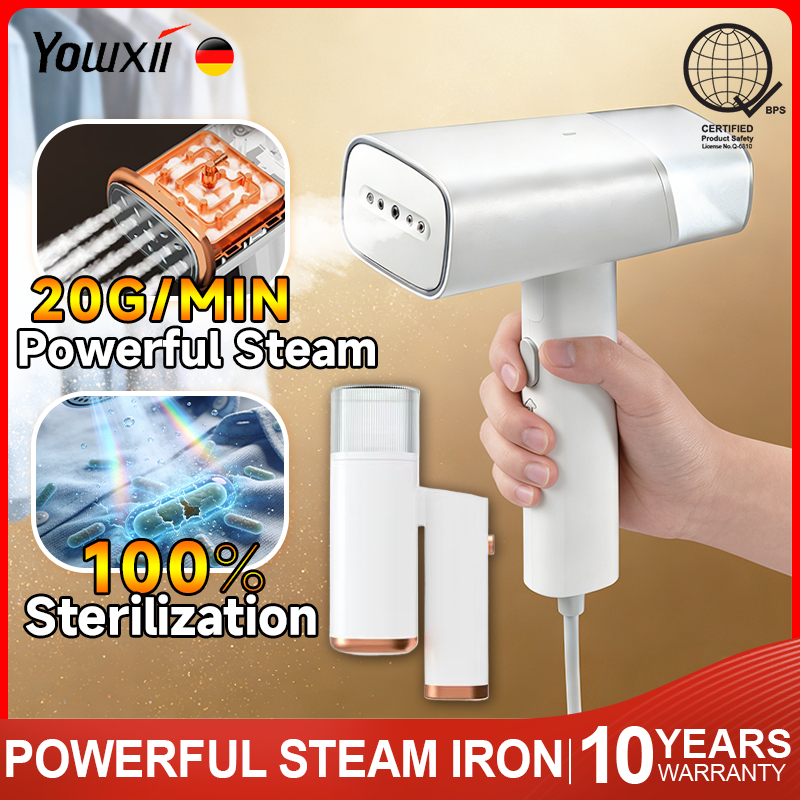 Yowxii Powerful Handheld Steamer Iron For Clothes Mini Flat Iron ...