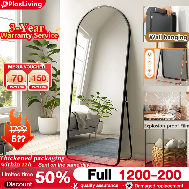 120-160 Full Boby Mirror With Stand Whole Body HD Arch Mirror Full ...