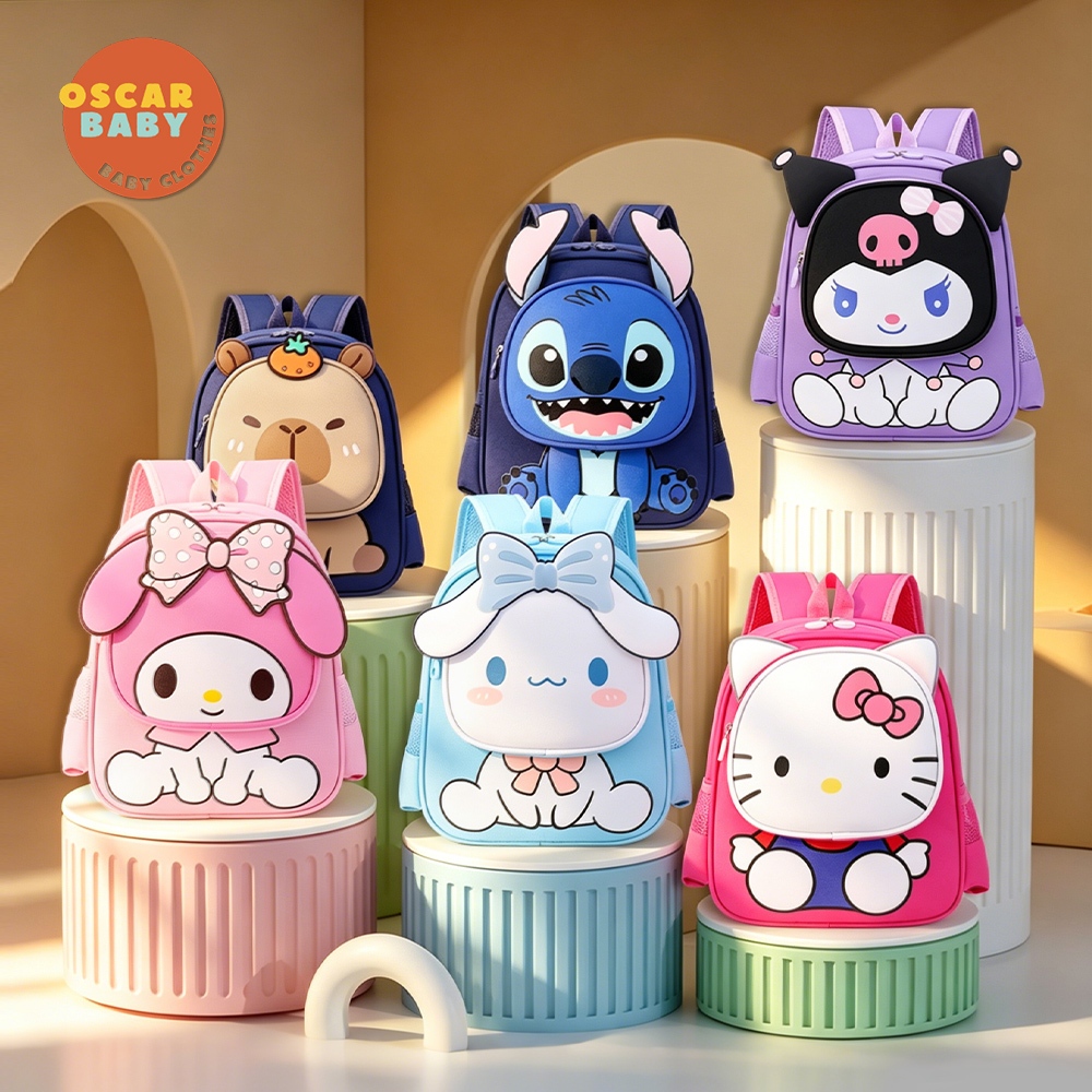 Oscarbaby Melody Stitch Kuromi Backpack for Kindergarten Kids ...