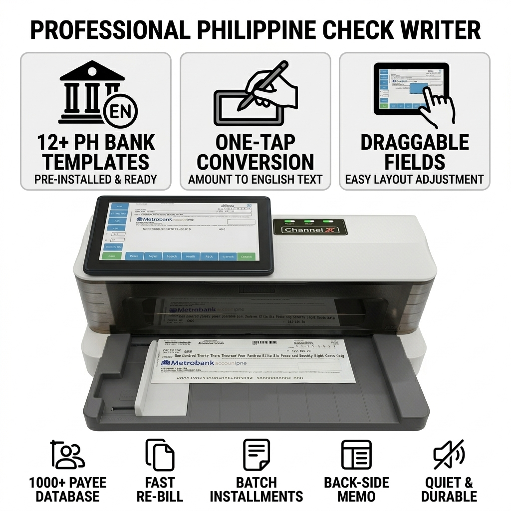 Intelligent Cheque Printer/Check Printer/Check writer/with free 2 ...