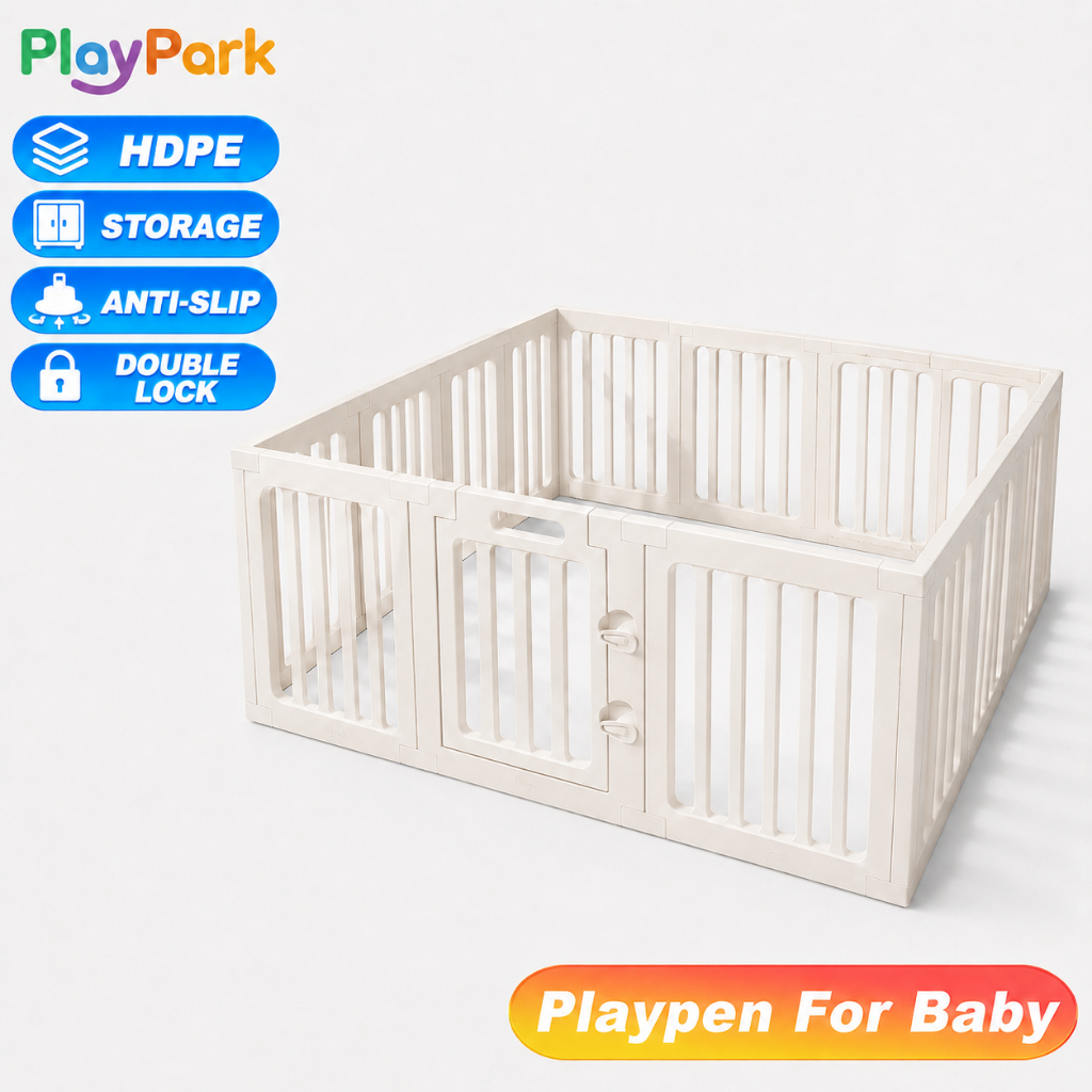 【Play Park】Playpen for Baby 4th Gen Kids Safety Fence Non-Toxic Plastic ...