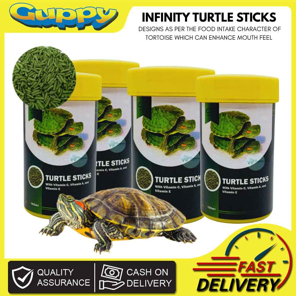 Infinity Turtle Sticks Turtle Food with Vitamins for Aquatic Turtles ...