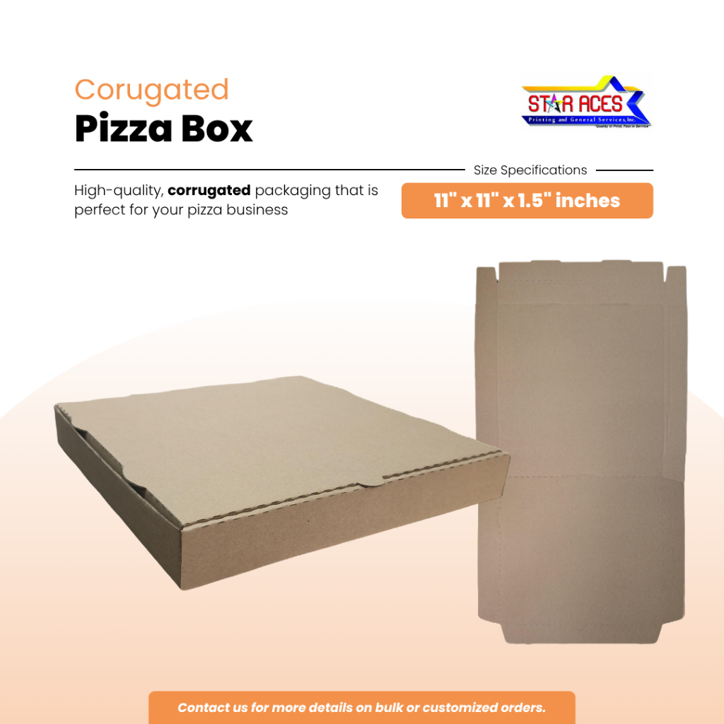 Pizza Box | 11x11x1.5 | Corrugated | Sturdy | 11 Inches | | Shopee ...