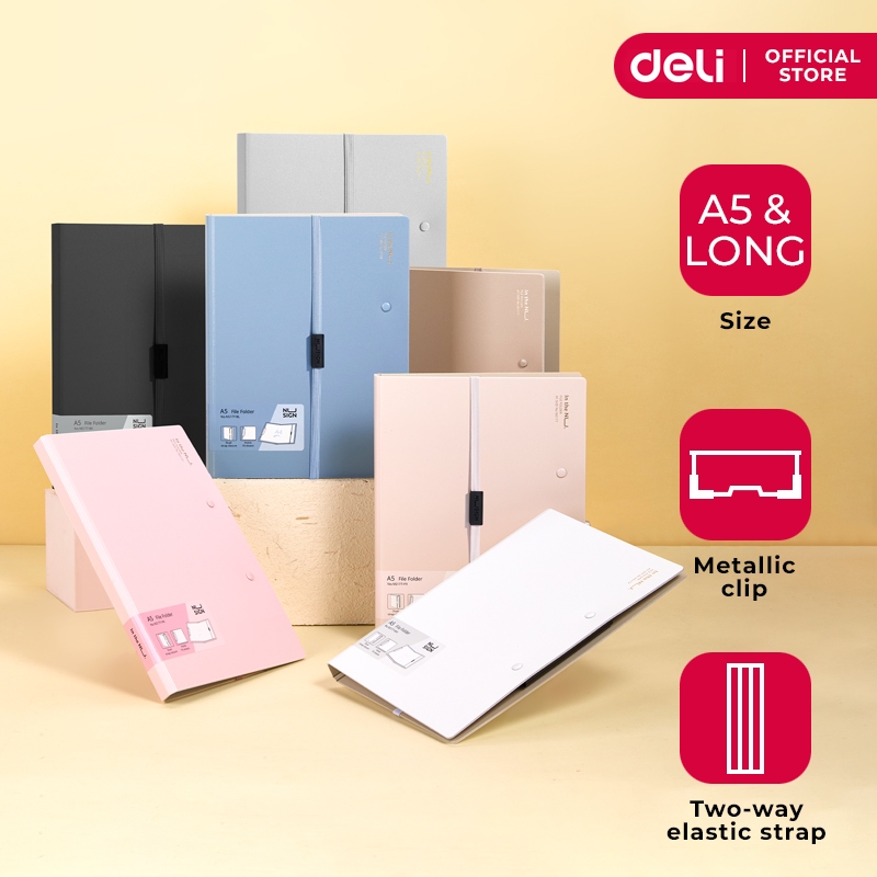 Deli A5 Foldable Student Folder Portable Clipboard NS177 with FREE ...