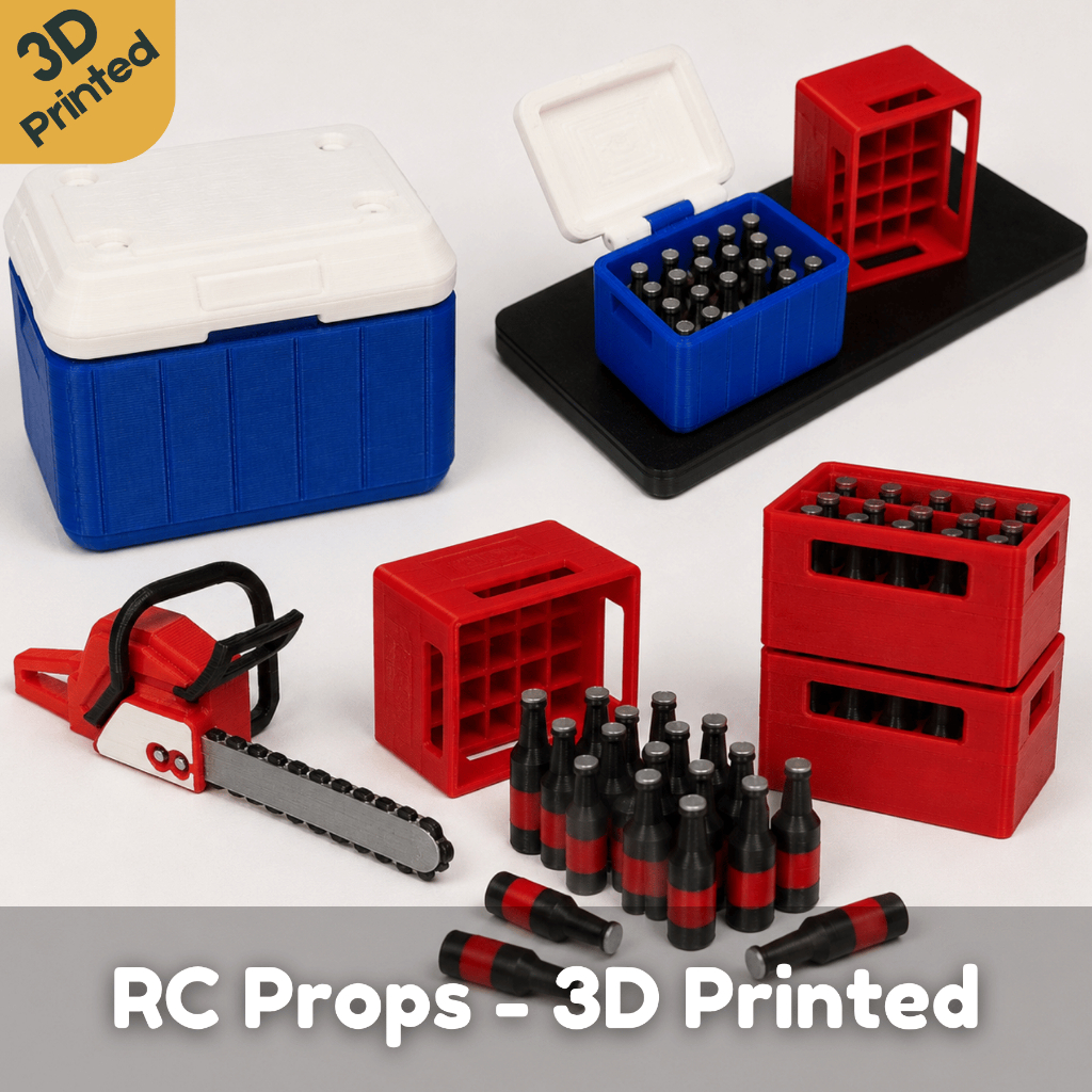 RC Ice Box Beer Crate Chainsaw 3D Printed | RC Car Props Realistic ...