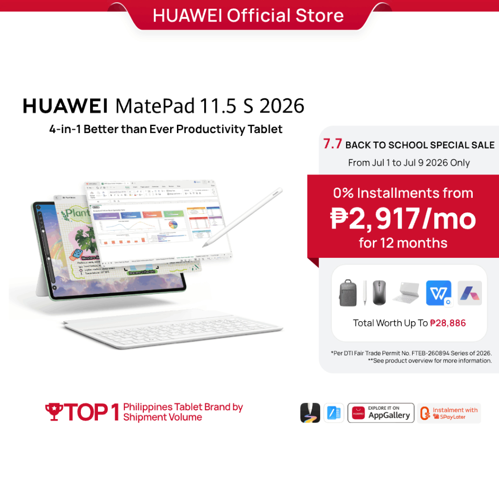 HUAWEI MatePad 11.5 S 2026 Tablet l WiFi l 12GB+256GB | Shopee Philippines
