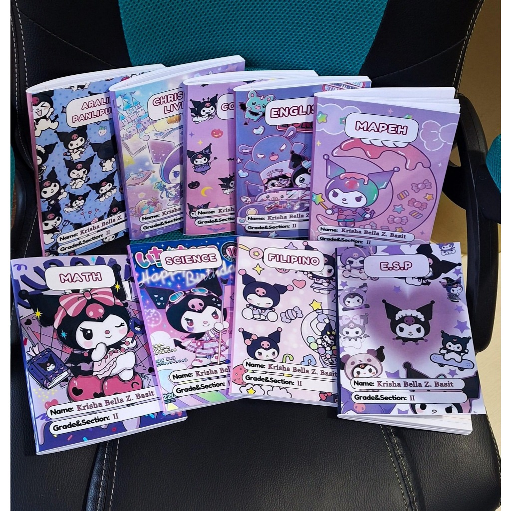 CUSTOMIZED CHARACTER NOTEBOOKS FOR GRADE 1 TO GRADE 6 | Shopee Philippines
