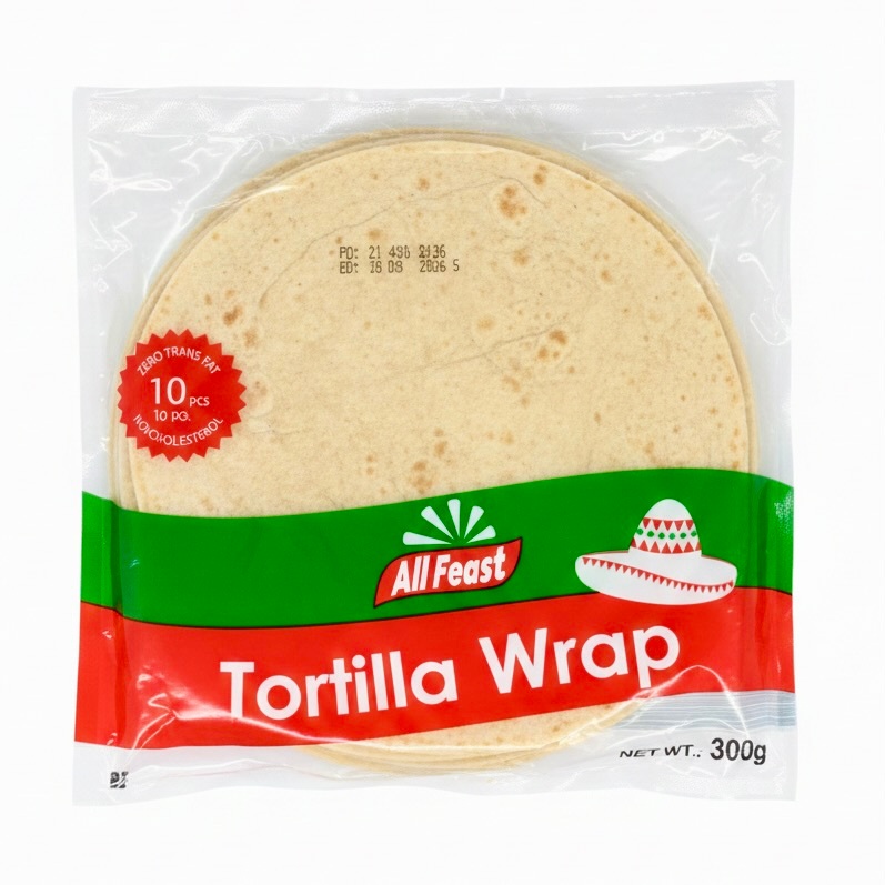 Tortilla Wrap Soft, Versatile & Ready for Merienda