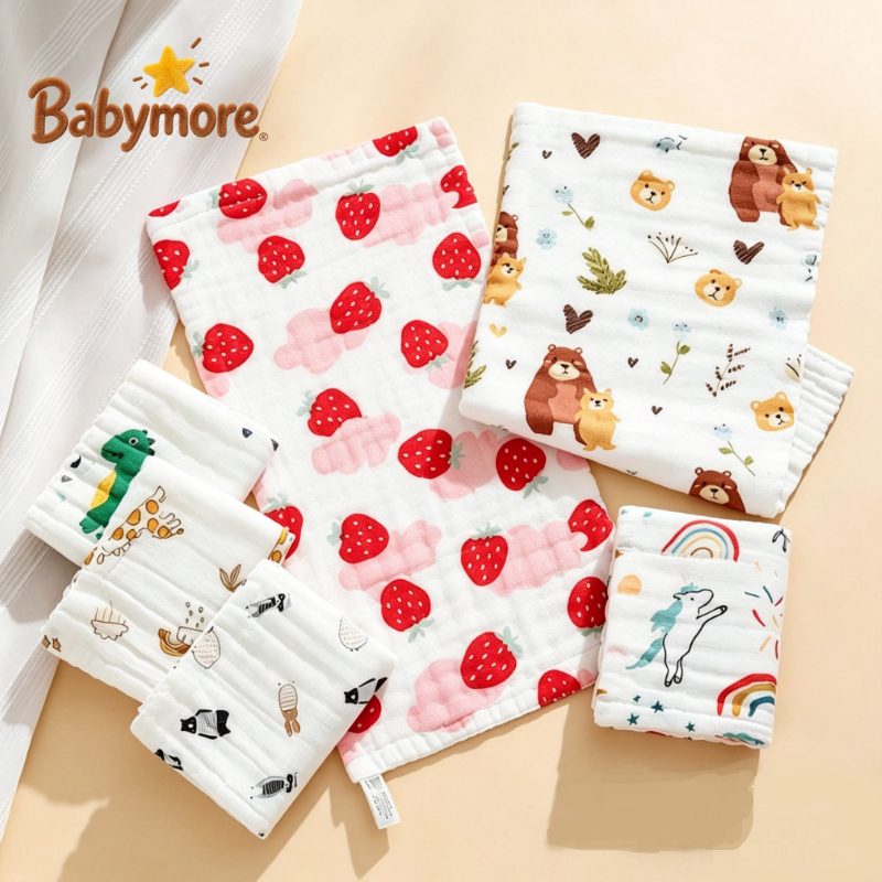 Baby Towel Square Towel for Toddler Baby Kids Hand Back Towel Cotton ...